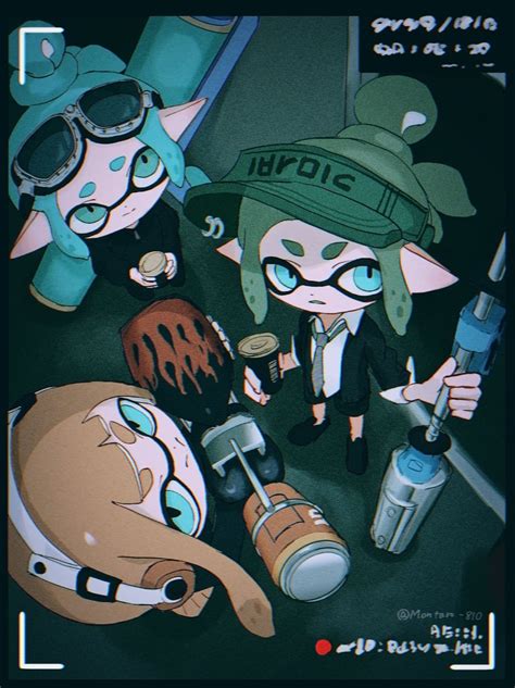 Inkling Player Character And Inkling Girl Splatoon And 1 More Drawn By Montaro 810 Danbooru