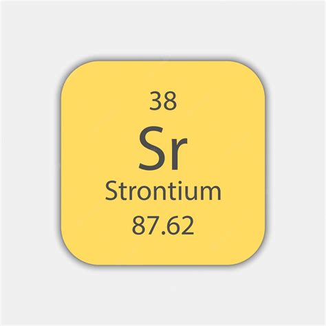 Premium Vector Strontium Symbol Chemical Element Of The Periodic