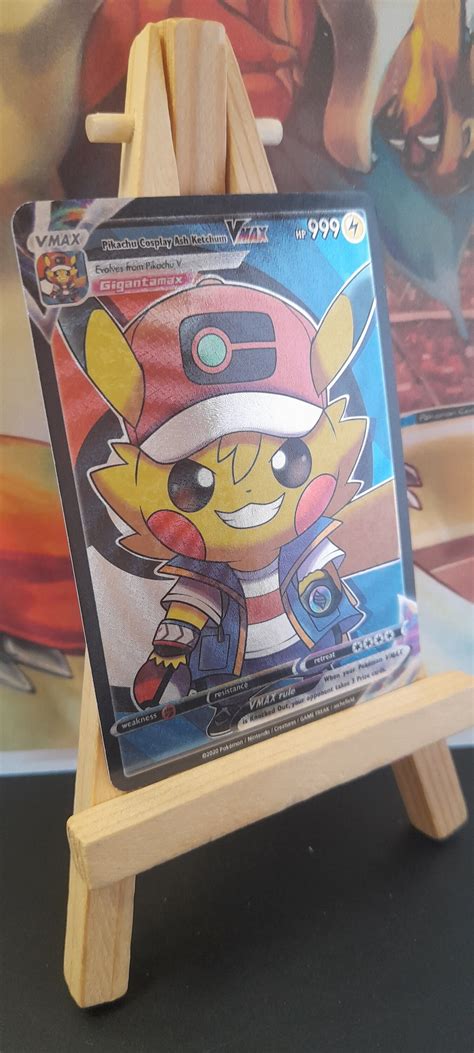Map Pokémon Pikachu Cosplay Ash Ketchum Vmax Custom ANG Etsy