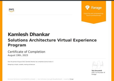 Kamlesh Dhankar On Linkedin Aws Forage Virtualinternship Amazon