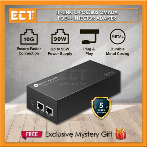 Tp Link Tl Poe380s Omada Poe Injector Adapter With Plug And Play Easy
