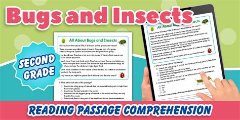 Bugs And Insects Reading Comprehension Worksheet Twinkl