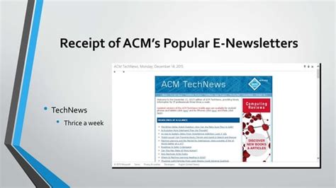 Acm Chapter Member Benefits Ppt
