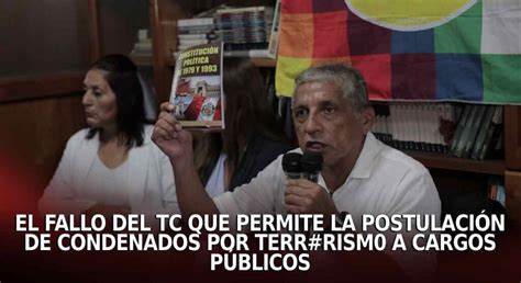 Fallo Del Tribunal Constitucional Permitiría A Antauro Postular Con Un