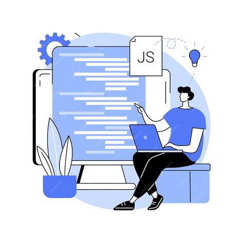 Premium Vector Javascript Abstract Concept Vector Illustration