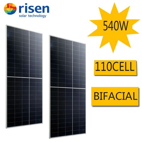 High Performance Tier 1 Brand Risen Bifacial Perc Monocrystalline