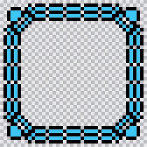 Premium Vector Pixel Art Frame Border Template Design