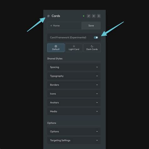 Card Framework Automatic Css