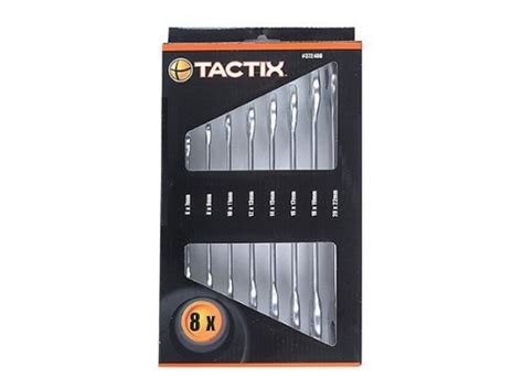 Tactix Double Open Wrench Set 8 Pcs