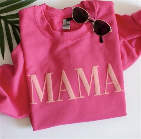 Mama Puffy Print Crewneck Chaos Collection