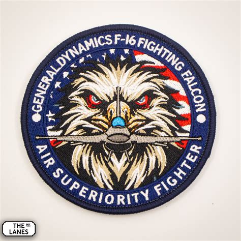 F 16 Fighting Falcon Fighter Embroidered Morale Patch The Lanes Hk