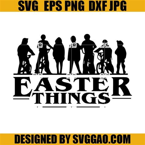 Easter Things Svg Easter Stranger Things Svg Happy Easter Svg