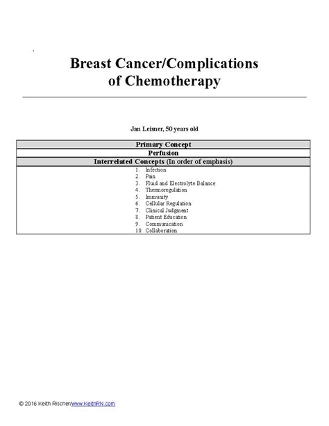 Keith Rn Breast Cancer © 2016 Keith Keithrn ` 1 Breast Cancer