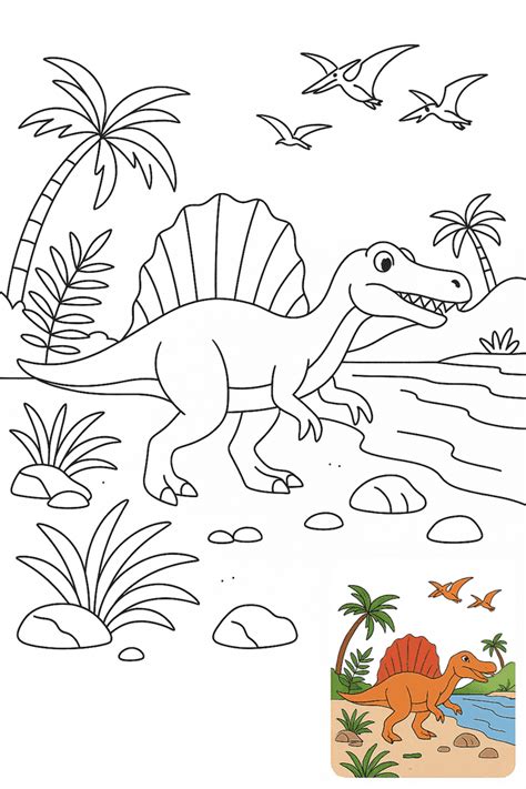 81 หน้าระบายสีภาพระบายสี ไดโนเสาร์ Pdf และ Png สำหรับพิมพ์ฟรี
