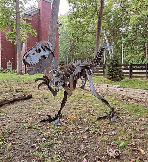 Dinosaur Metal Yard Art Large Outdoor Dinosaur Sculptures For Sale
