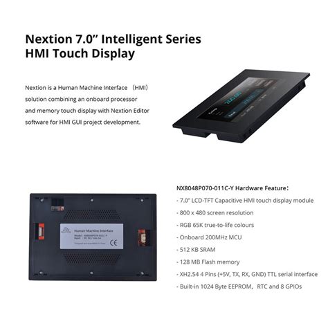 Nextion 70” Intelligent Series Resistivecapacitive Lcd Tft Touch