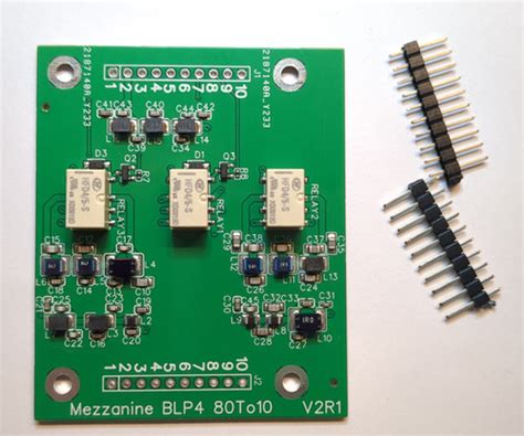 Mezzanine Blp4 80to10 Add On Card For The Wspr Tx Xp And Xp Plus Zachtek