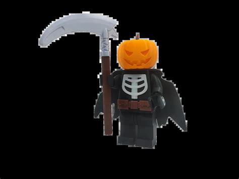 Halloween Pumpkin Knight 3x Big Minifigure By Captainaction可动队长