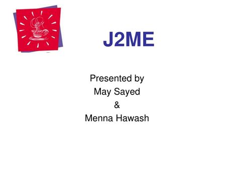 Ppt J2me Powerpoint Presentation Free Download Id4573675