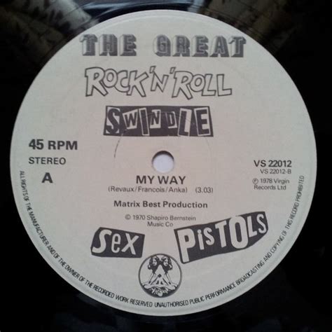 Sex Pistols The Biggest Blow A Punk Prayer By Ronnie Biggs My Way Virgin Vs 22012