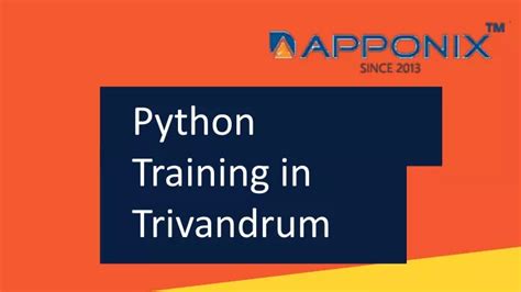 Ppt Python Training In Trivandrum Powerpoint Presentation Free