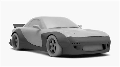 Mazda Rx7 Fd Rocket Bunny Pandem Widebody Kit Resin Scale Model Cars 1
