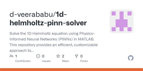 github d veerababu 1d helmholtz pinn solver solve the 1d helmholtz