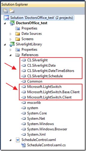 lightswitch integrating the componentone scheduler codeproject