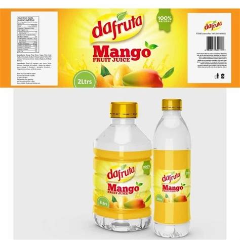 Yellow Pp Juice Bottle Labels At ₹ 055piece In Noida Id 2852903996712
