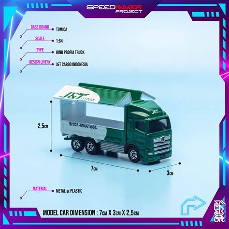 Replika Tomica Custom Hino Profia Truck Jandt Cargo Diecast Miniature