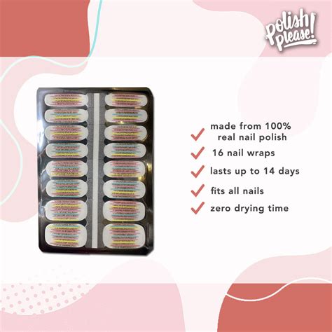 Tipsy Nail Wraps By Polish Please Spectrum