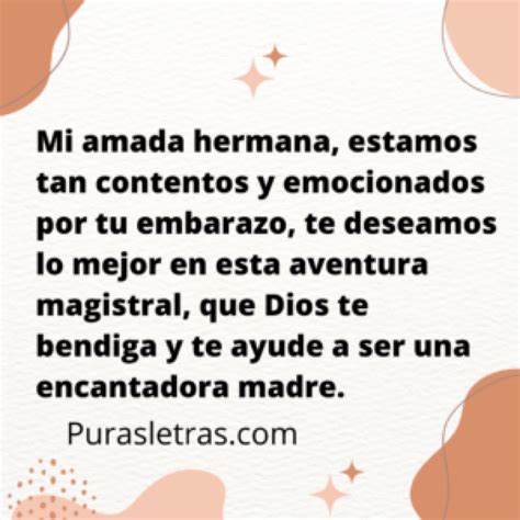 Las Mejores Felicitaciones Para Mi Hermana Embarazada Puras Letras