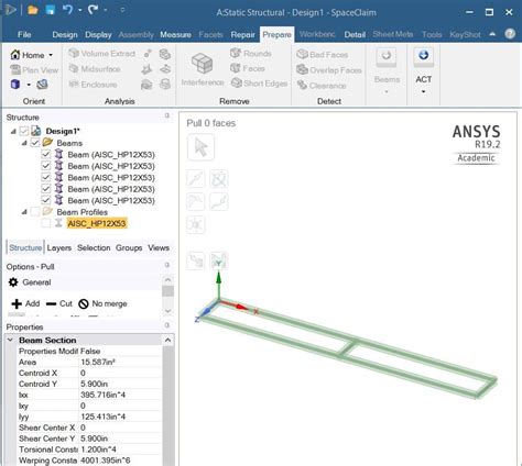 1d Beam Element In Ansys Workbench The Best Picture Of Beam