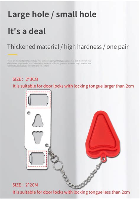 Pp Metal Portable Safety Door Lock Replaces For Ad Vicedeal