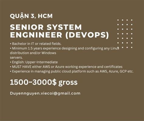 Duyen Nguyen On Linkedin Quận 3 Hcm Senior System Engineer 1500