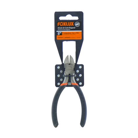 Alicate Corte Diagonal 5 Polegadas Fox 3601 Azul Atacarejo