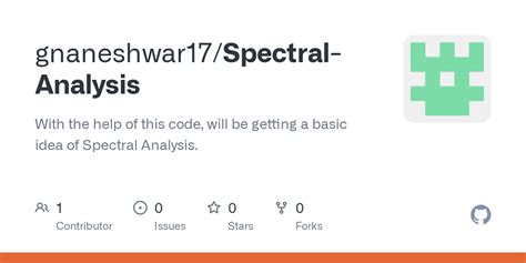 Github Gnaneshwar17 Spectral Analysis With The Help Of This Code
