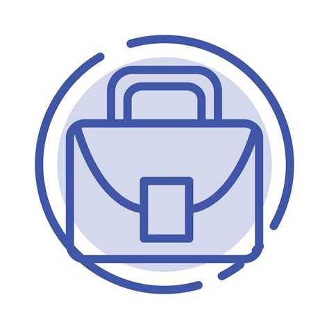 Bag Worker Logistic Global Blue Dotted Line Line Icon 13327154 Vector Art At Vecteezy