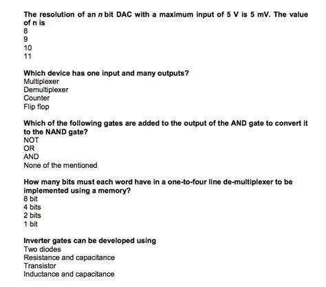Solved The Resolution Of An N Bit Dac With A Maximum Input Of V Is