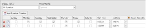 Access Expert Exception Schedule For Specific Dates Example Schneider