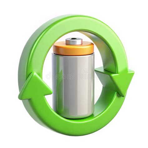 Battery Cycle 3d Icon Stock Illustration Illustration Of Sustainable