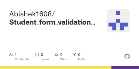 Github Abishek1608studentformvalidation In Reactjs