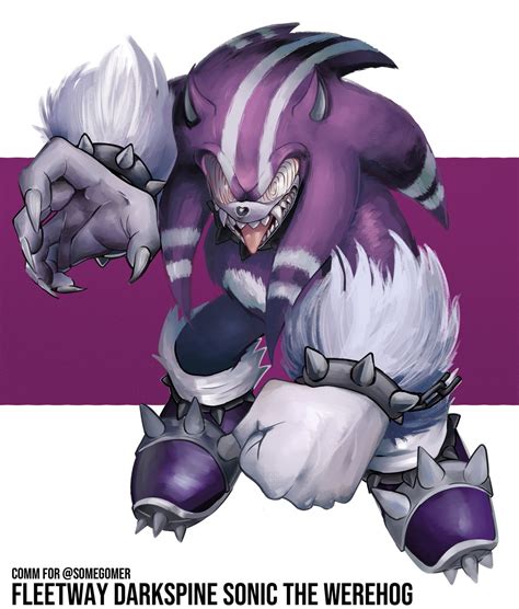 Fleetway Darkspine Sonic The Werehog Comm For S0megomer Timelapse In
