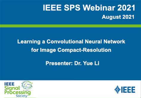 Slides For Learning A Convolutional Neural Network For Image Compact Resolution Ieee