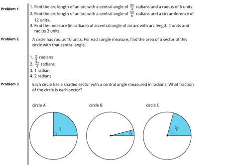 Solved Problem Find The Arc Length Of An Arc With A Chegg Com