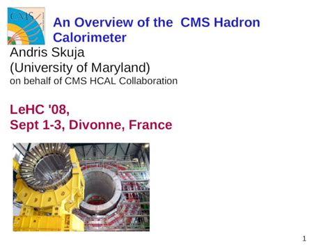 Ppt An Overview Of The Cms Hadron Calorimeter Dokumentips