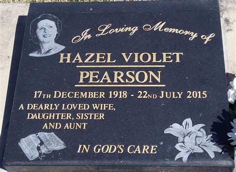 Hazel Violet Jensen Pearson 1918 2015 Find A Grave Memorial