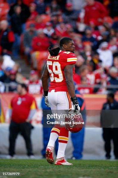 Inside Linebacker Jovan Belcher Of The Kansas City Chiefs Walks Off
