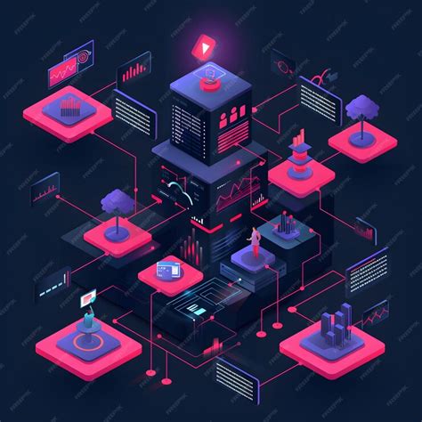 Premium Photo Tech Cube Charting Minimalist Analytics Exploration