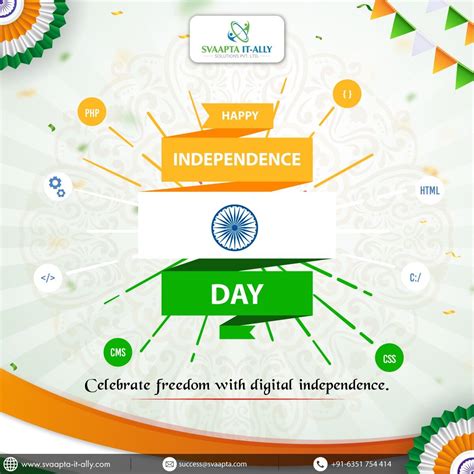 Svaapta It Ally Solutions Pvt Ltd On Linkedin Independanceday